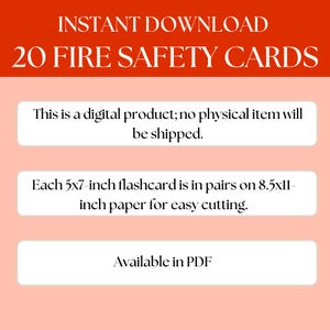 Watercolor Fire Safety Flashcards: Montessori Learning Cards (PDF ...