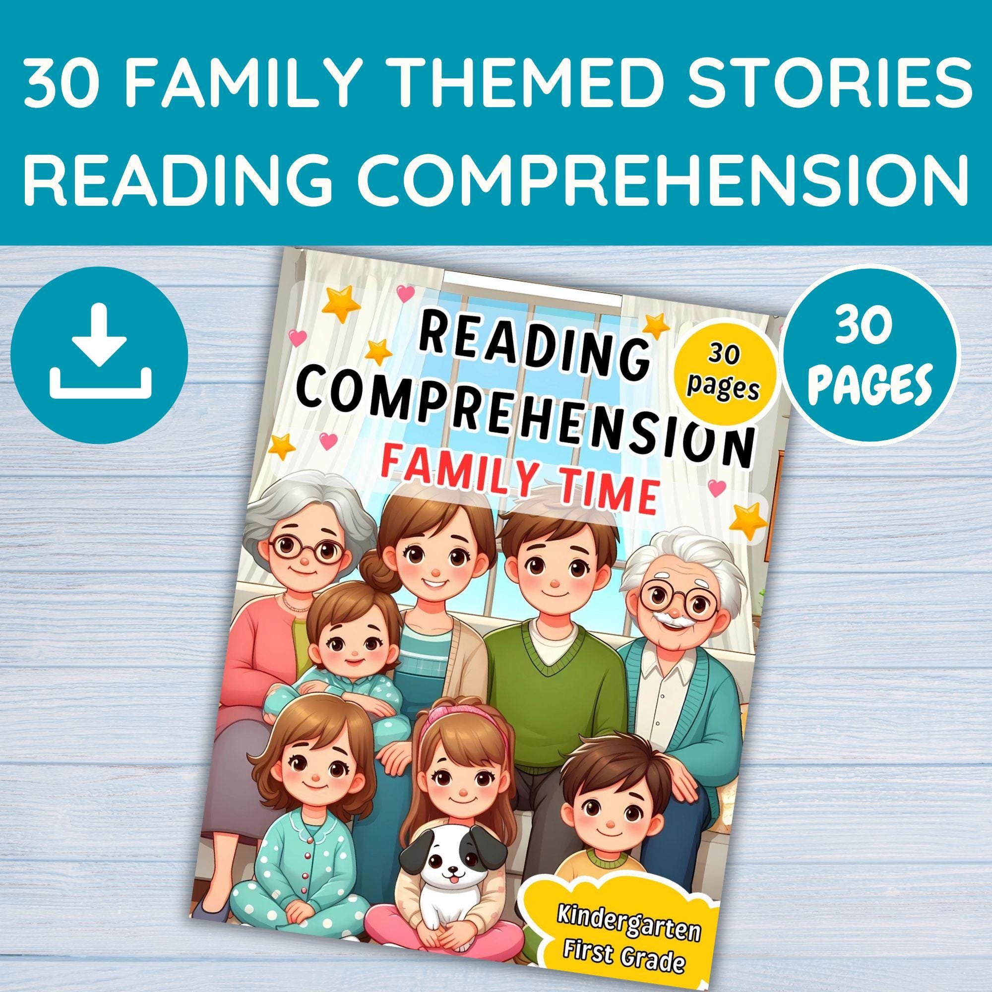 30 Family-themed Reading Comprehension Worksheet for Kids, Family ...