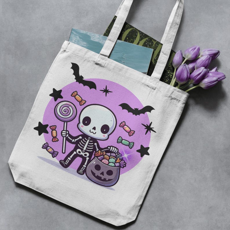 Cute Skeleton, Trick or Treat, Halloween, PNG, SVG, for Kids, Candies ...