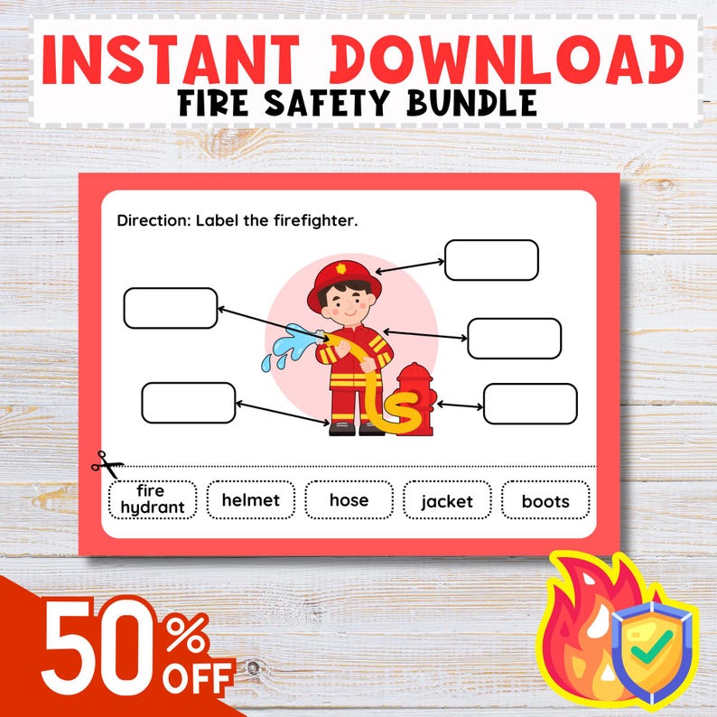 Fire Safety, Fire Safety Worksheets for Kids, Fire Prevention ...