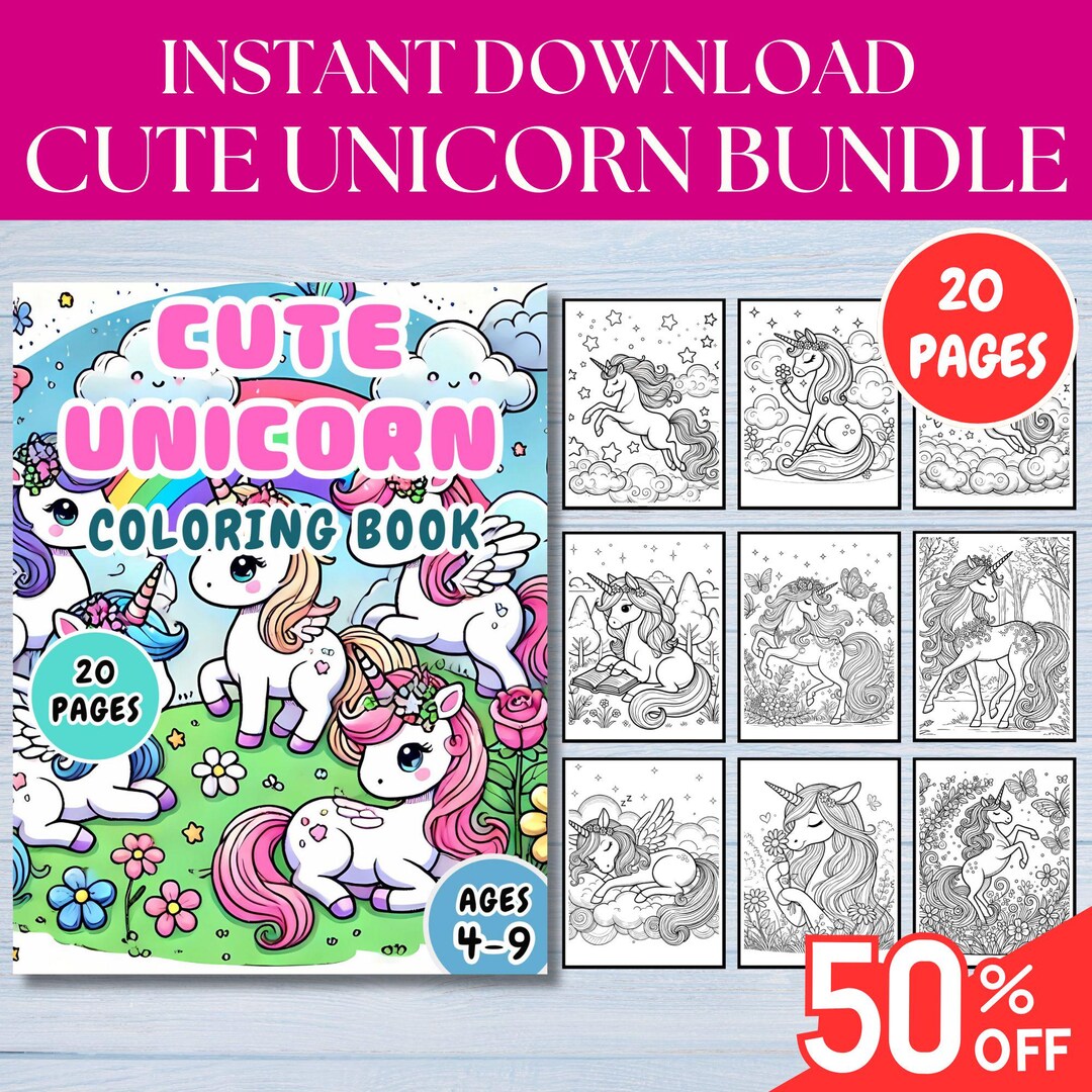 20 Valentine Unicorn Coloring Pages for Kids – Cute Fantasy Unicorn ...