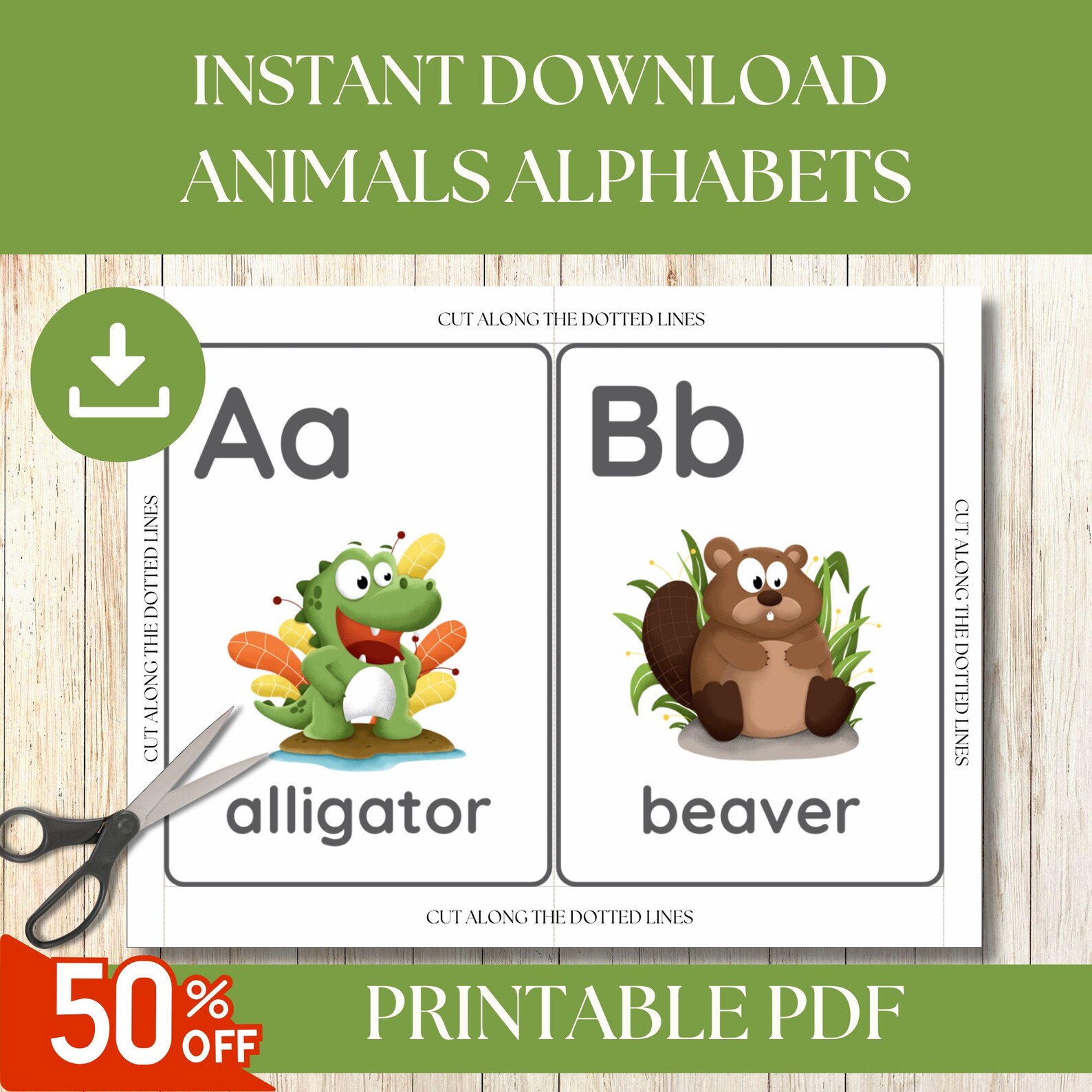 Animal Alphabets, Alphabets Letters, Printable Montessori, Flashcards ...
