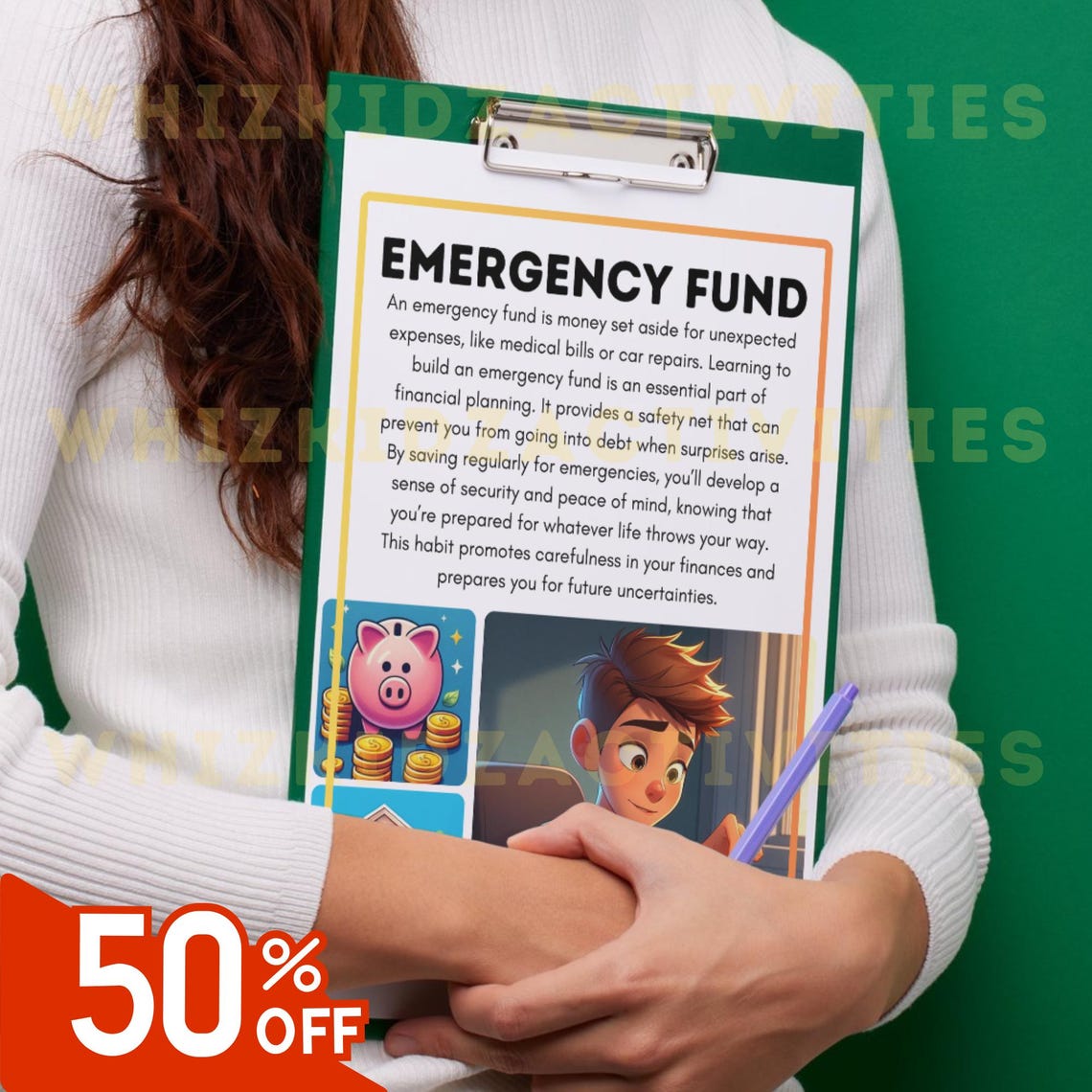 Financial Literacy Flashcards for Kids | Budgeting & Saving Posters ...