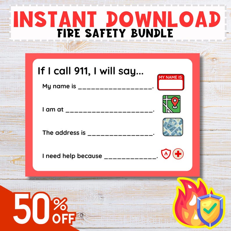 Fire Safety Worksheets for Kids: Emergency Prep Activities (PDF ...