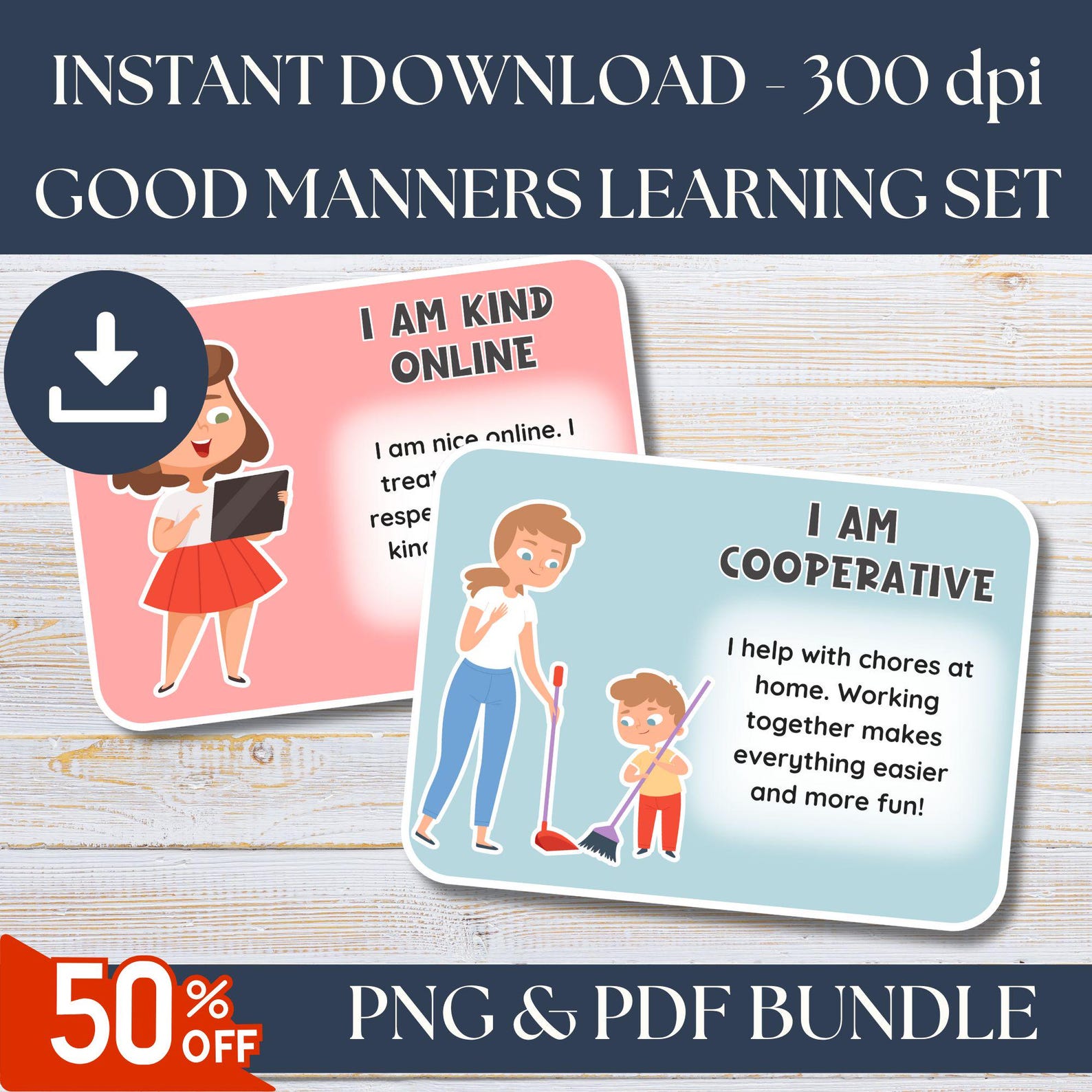Good Manners, Classroom Rules, Good Kid, Montessori Poster Set, Clipart ...