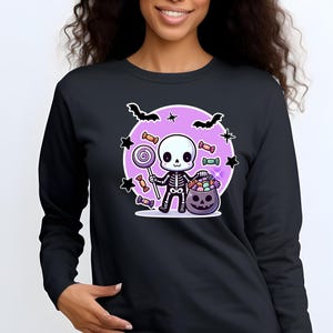 Cute Skeleton, Trick or Treat, Halloween, PNG, SVG, for Kids, Candies ...