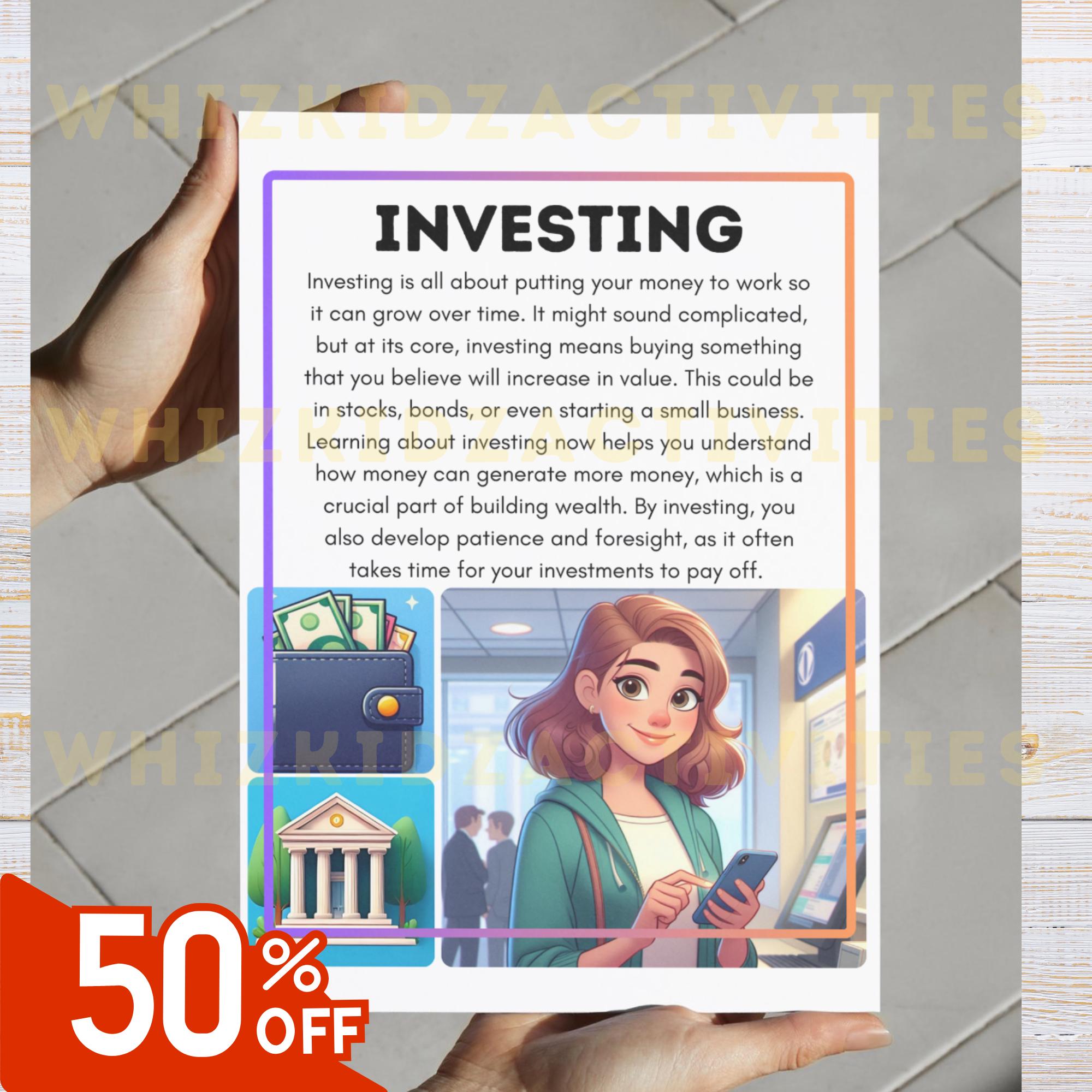 Financial Literacy Flashcards for Kids | Budgeting & Saving Posters ...