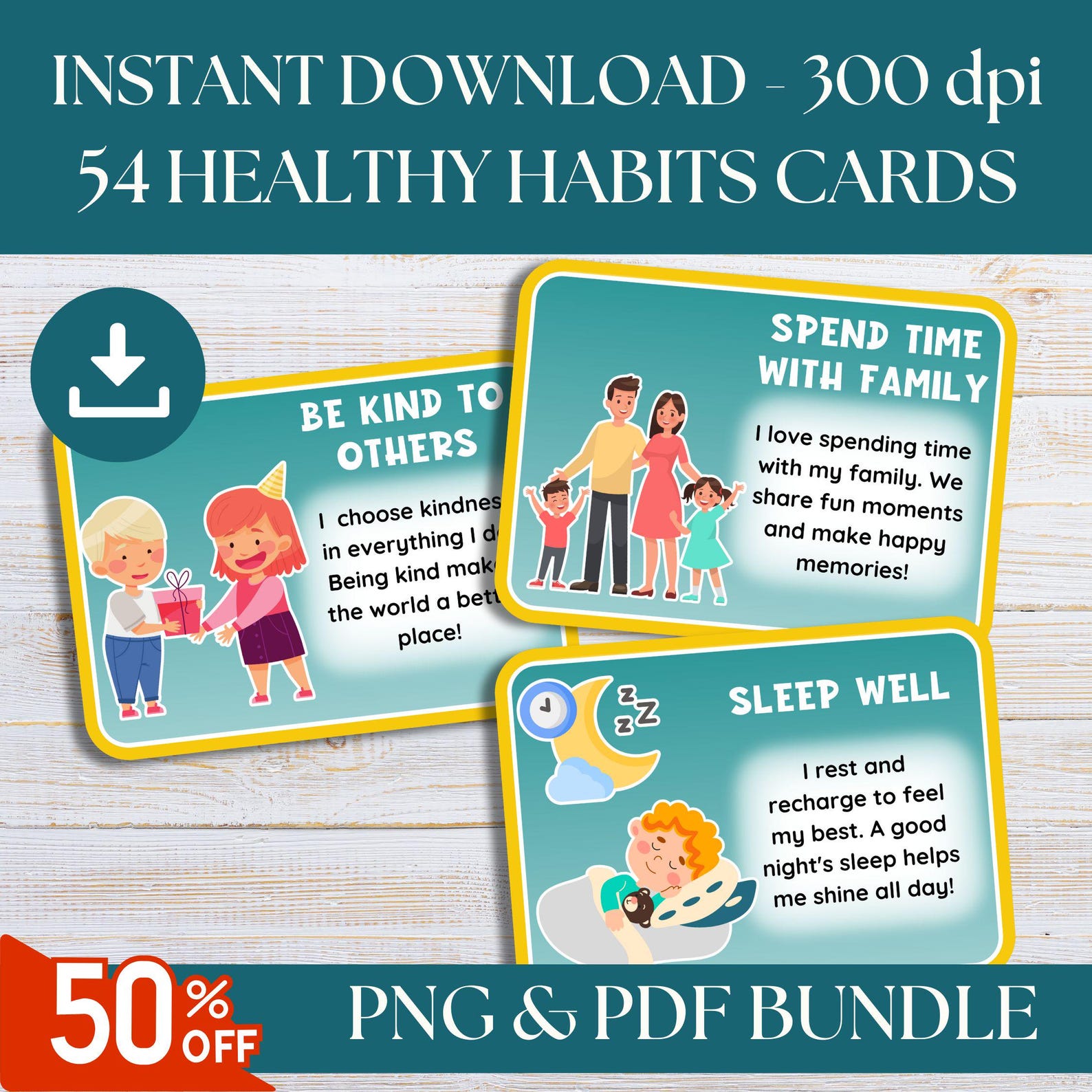Healthy Habits Flashcards for Kids, Healthy Habits, Healthy Routines ...
