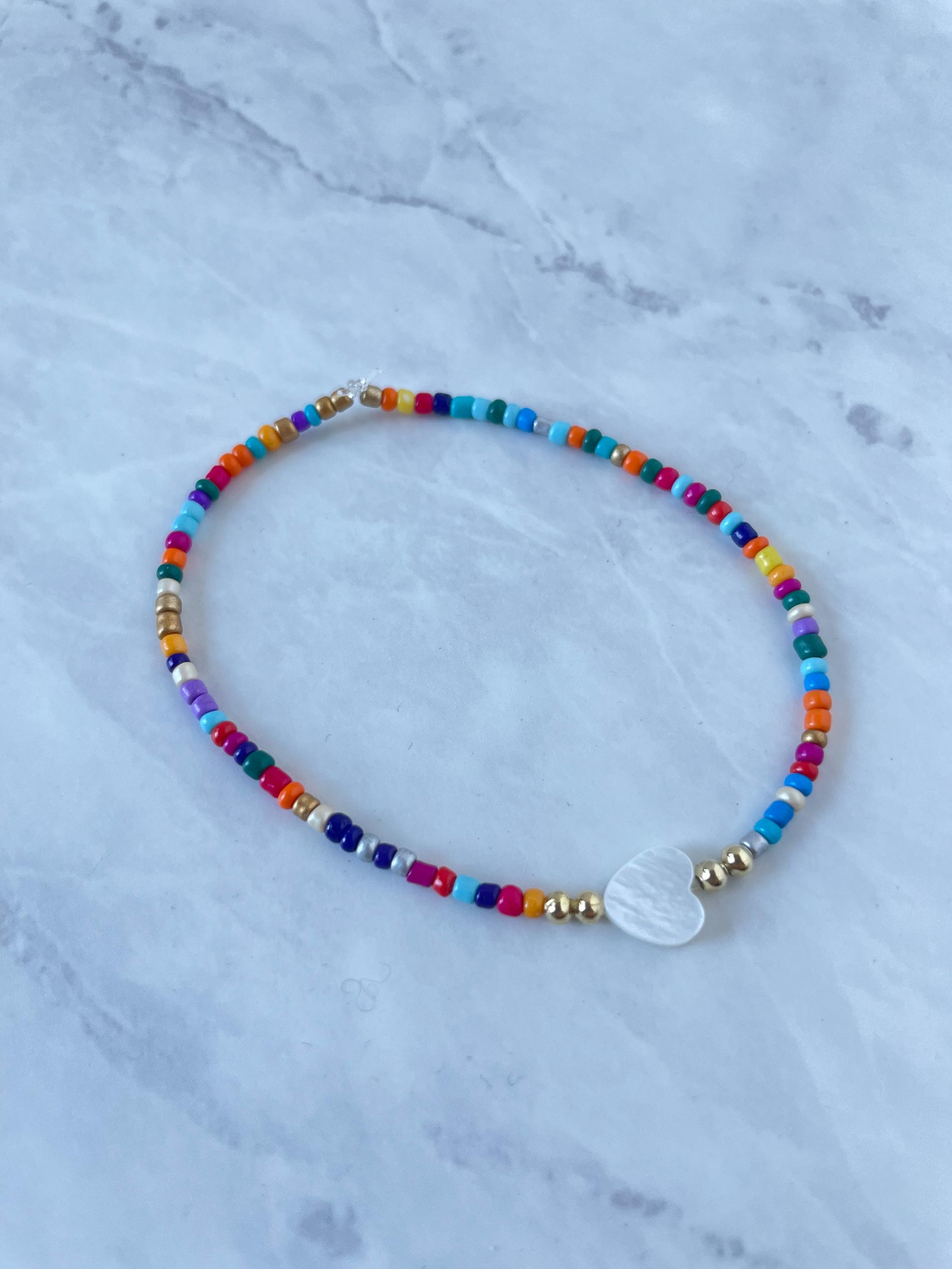 Simple Heart Mini Custom Beaded Bracelet - Etsy
