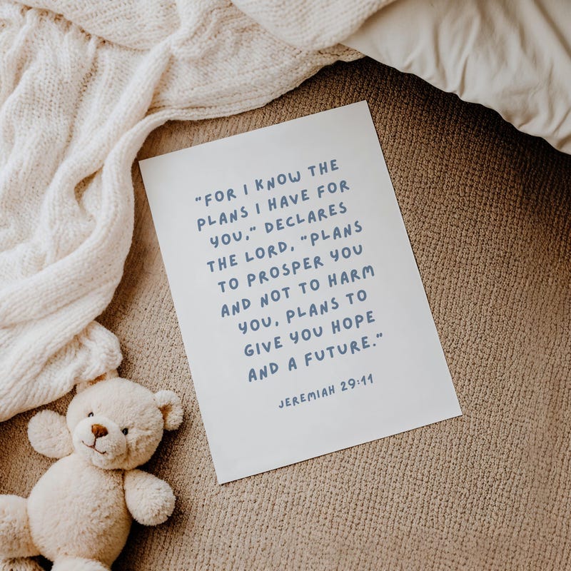 Jeremiah 29 11 Print - Etsy