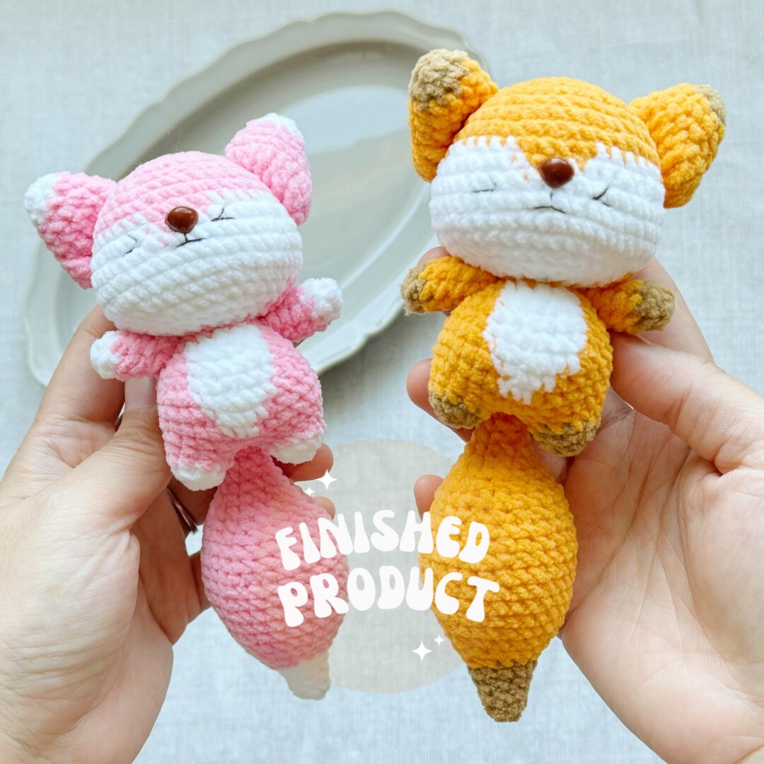 Cute Little Fox Crocheted Toy/forest Animal Fox Amigurumi/emotional ...