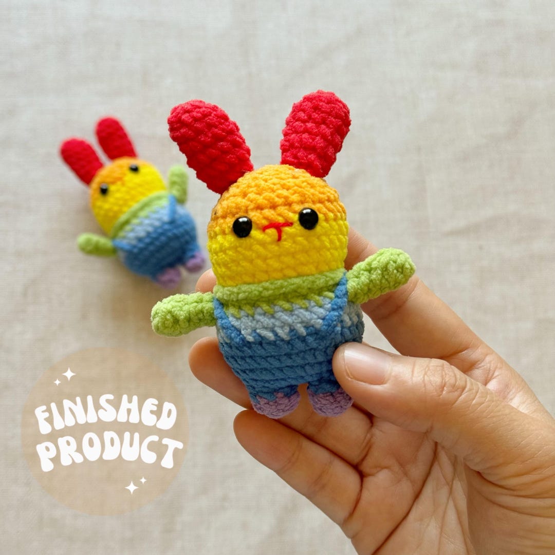 Rainbow Crochet Bunny/ LGBTQ Toy/ Rabbit Amigurumi/emotional Support ...