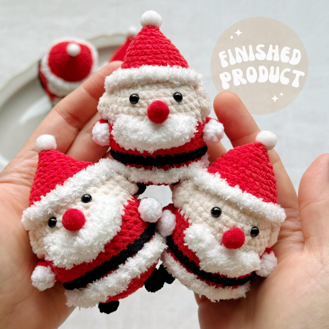 Christmas Santa Claus Crocheted Toy/santa Amigurumi/santa Ornament ...