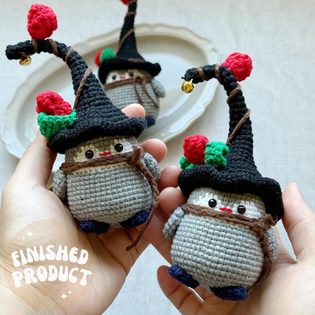 Penguin Witch With Black Hat Crochet Toy/penguin Amigurumi/emotional ...