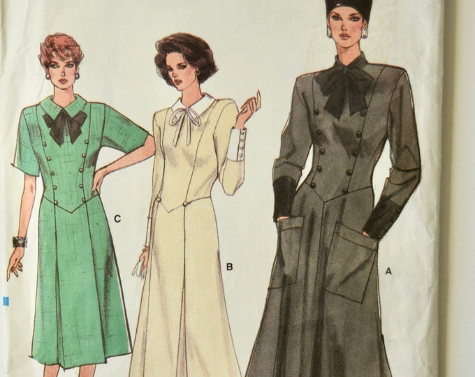 Vogue 9679 Sewing Pattern Vintage 1980s Dress Princess Seam Dress ...