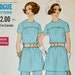 Vintage 1960's Vogue 7615 Sewing Pattern A-line Top Skirt High Waist ...
