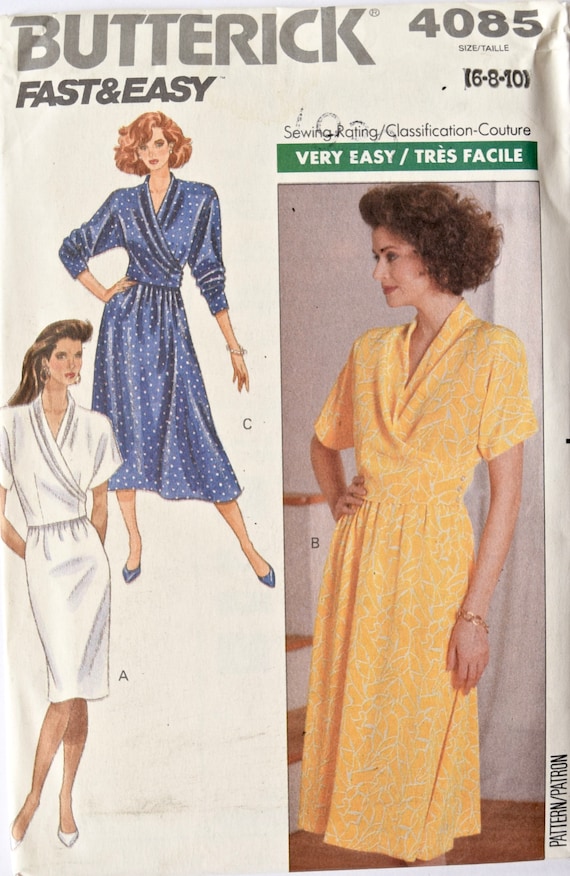 Butterick 4085 Vintage 1980's Sewing Pattern Misses' - Etsy