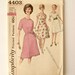 Vintage 60s Fit and Flare Dress Sewing Pattern - Simplicity 4403 Junior ...