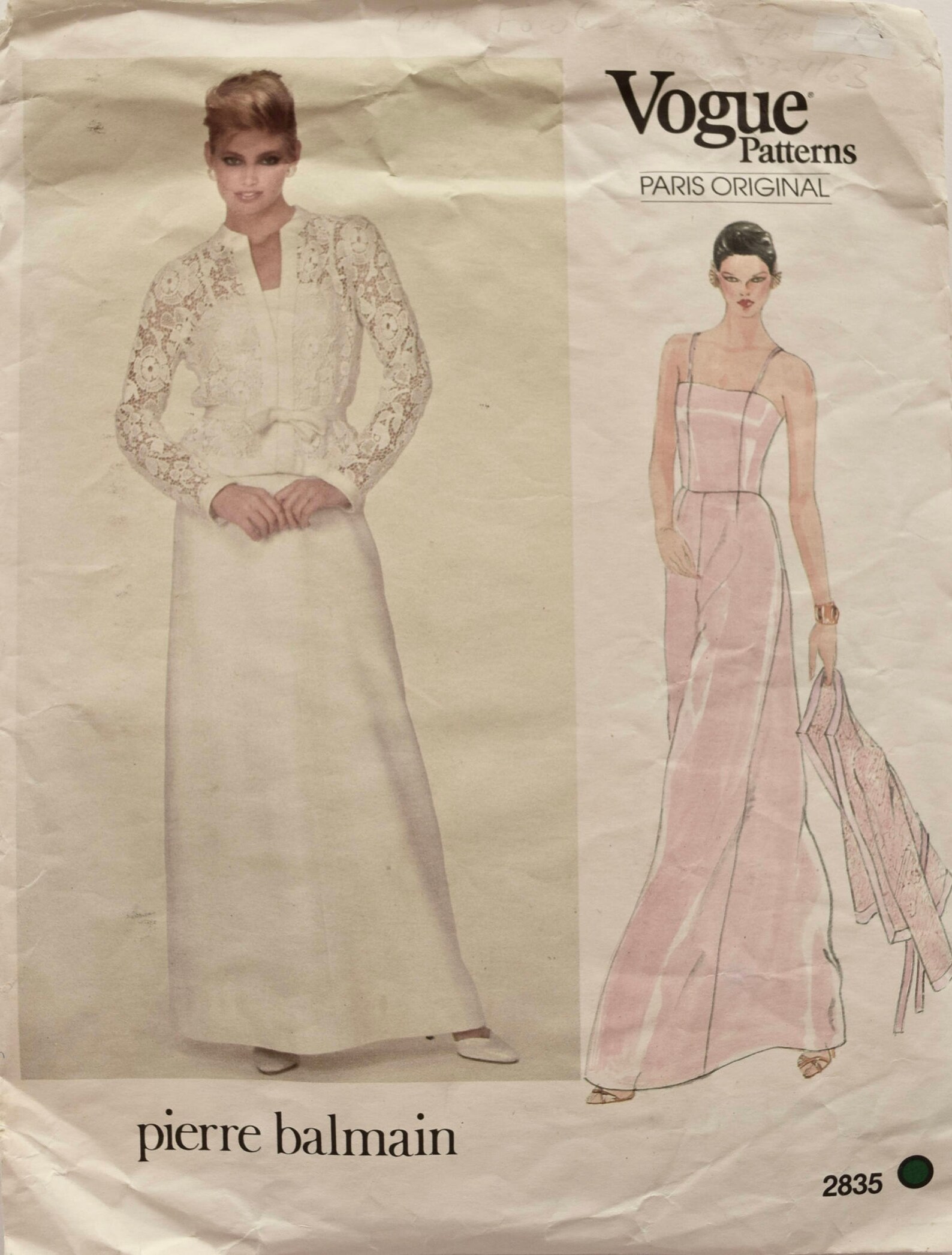 Pierre Balmain Vogue 2835 Sewing Pattern: Evening Gown & Jacket, Size ...