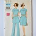 Vintage 1960's Vogue 7615 Sewing Pattern A-line Top Skirt High Waist ...