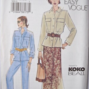 Koko Beall Very Easy Vogue 7699 Sewing Pattern Misses' Loose Fitting ...