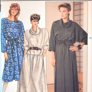 1980s Blouson Dress Sewing Pattern: Butterick 6754, Sizes 8-10-12 - Etsy