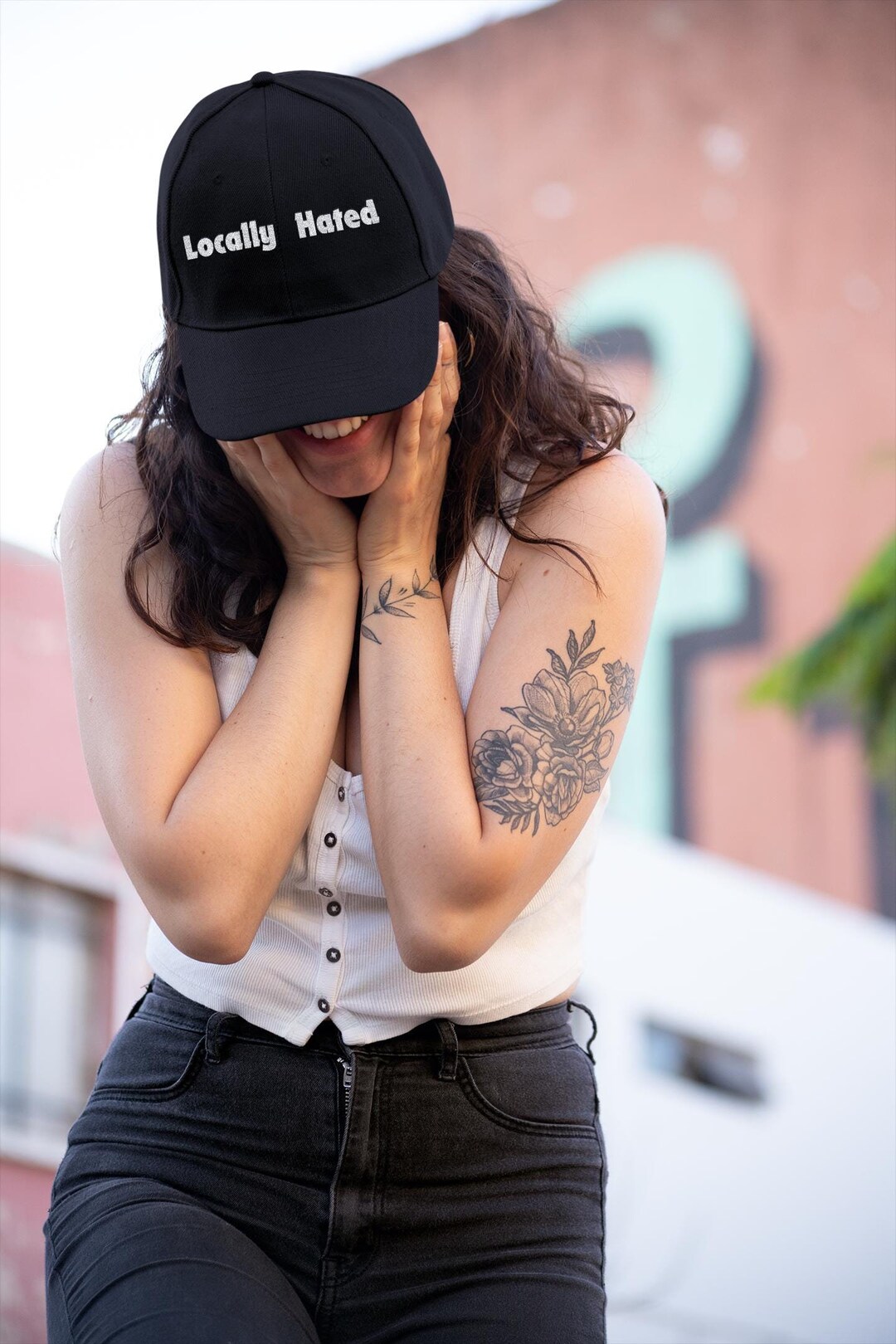 Locally Hated Snapback Hat Bold Statement Hat Perfect for Gifts, Streetwear, Everyday Style for ...