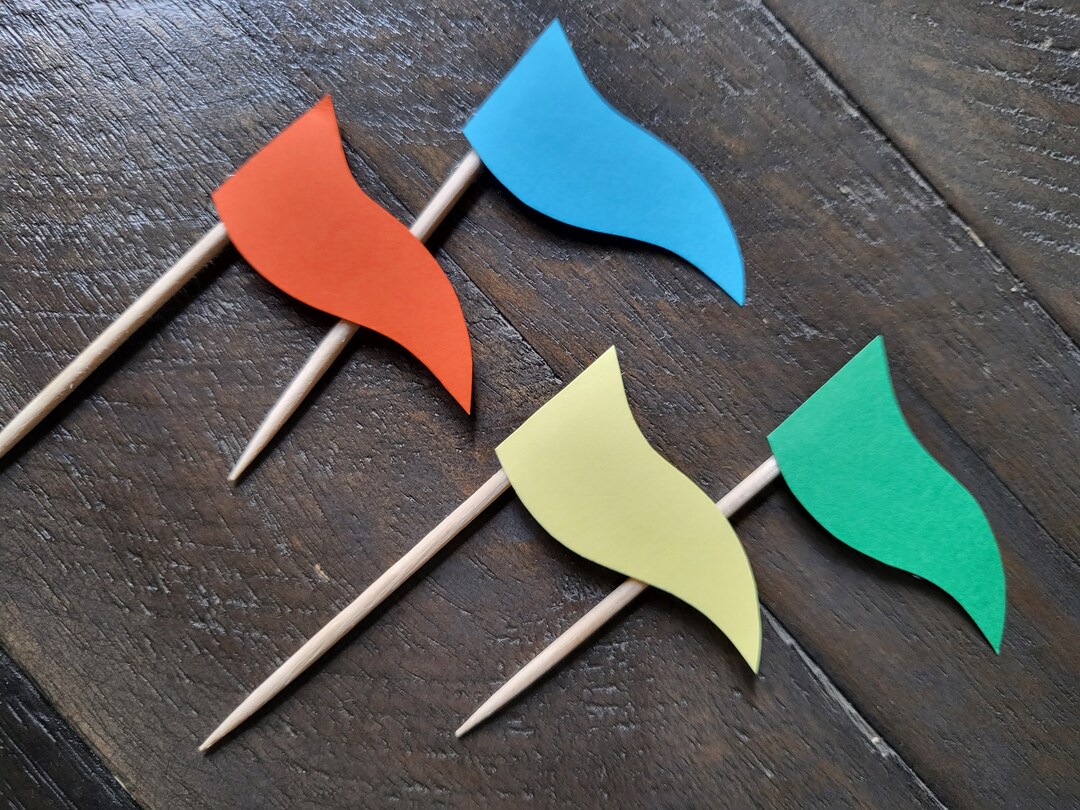 Retro Disney Castle Flag Cupcake Toppers - Etsy
