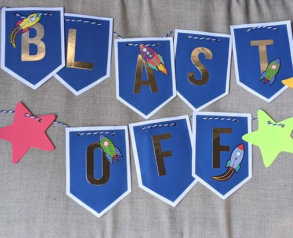 Blast off Party Banner - Etsy
