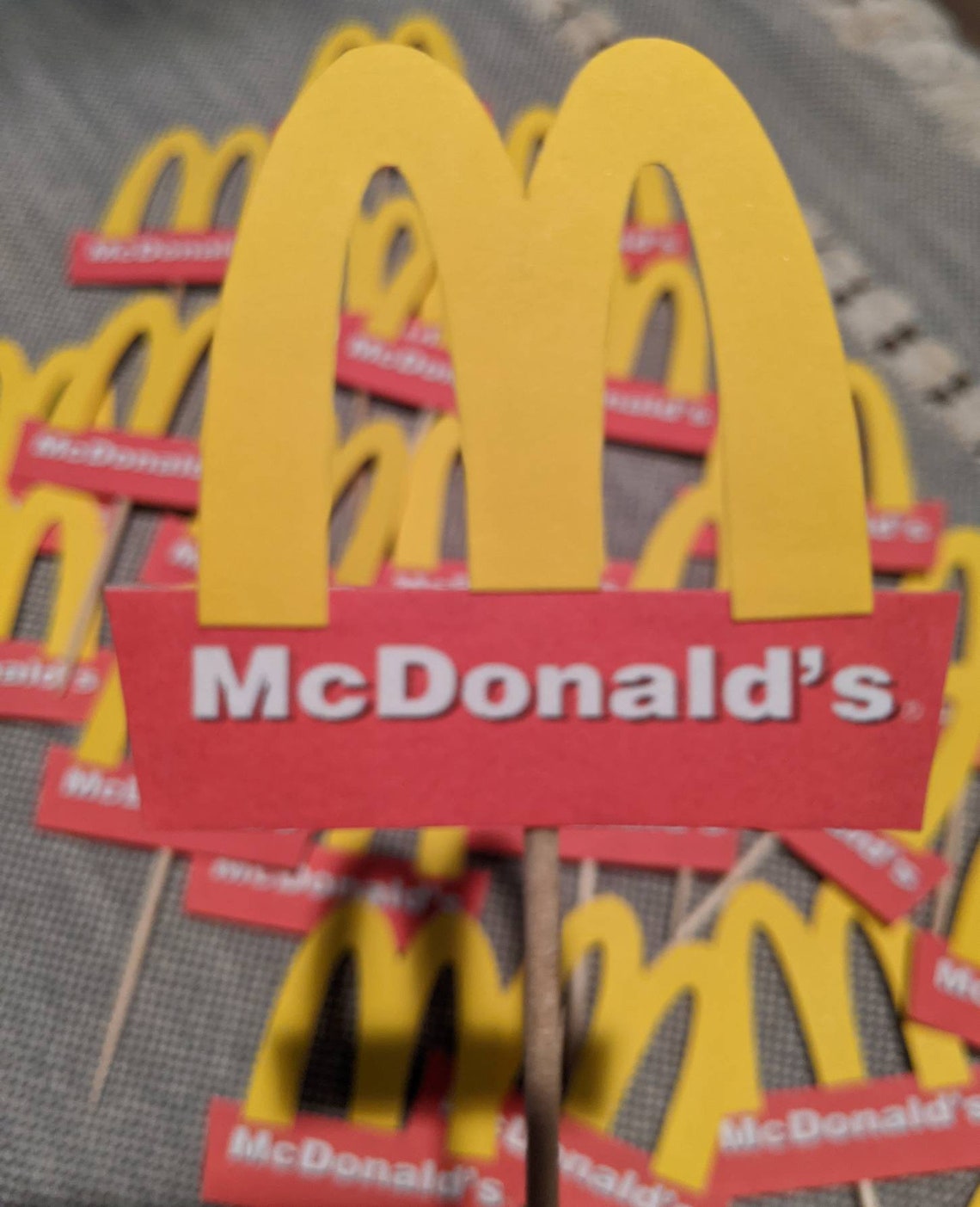Mcdonald's Cupcake Toppers - Etsy Canada