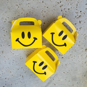 Happy Face Treat Boxes - Etsy
