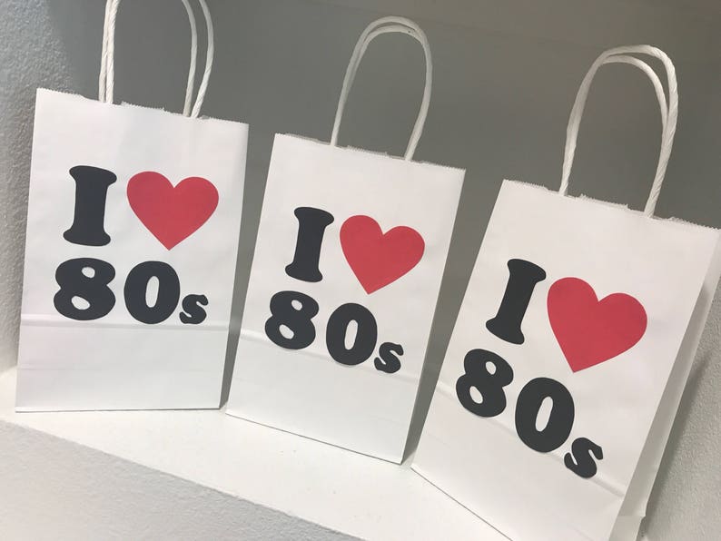 80s Theme Party Bags - Etsy