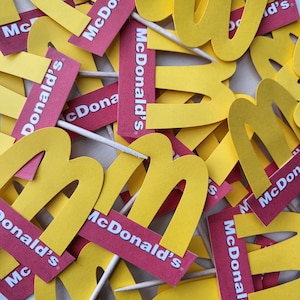 Mcdonald's Cupcake Toppers - Etsy