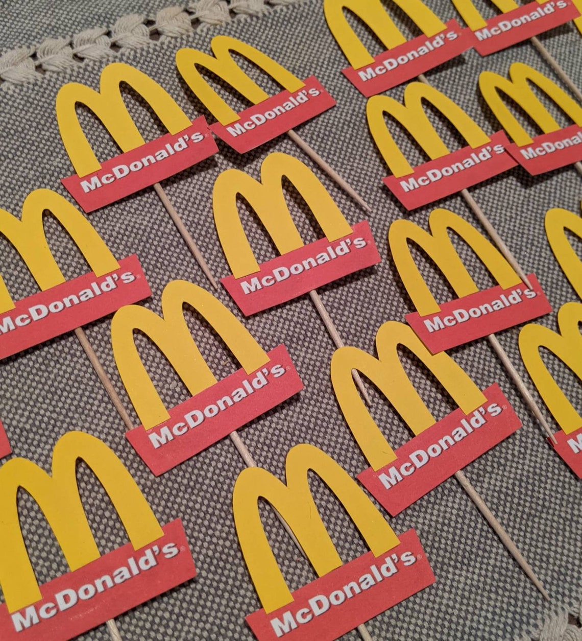 Mcdonald's Cupcake Toppers - Etsy