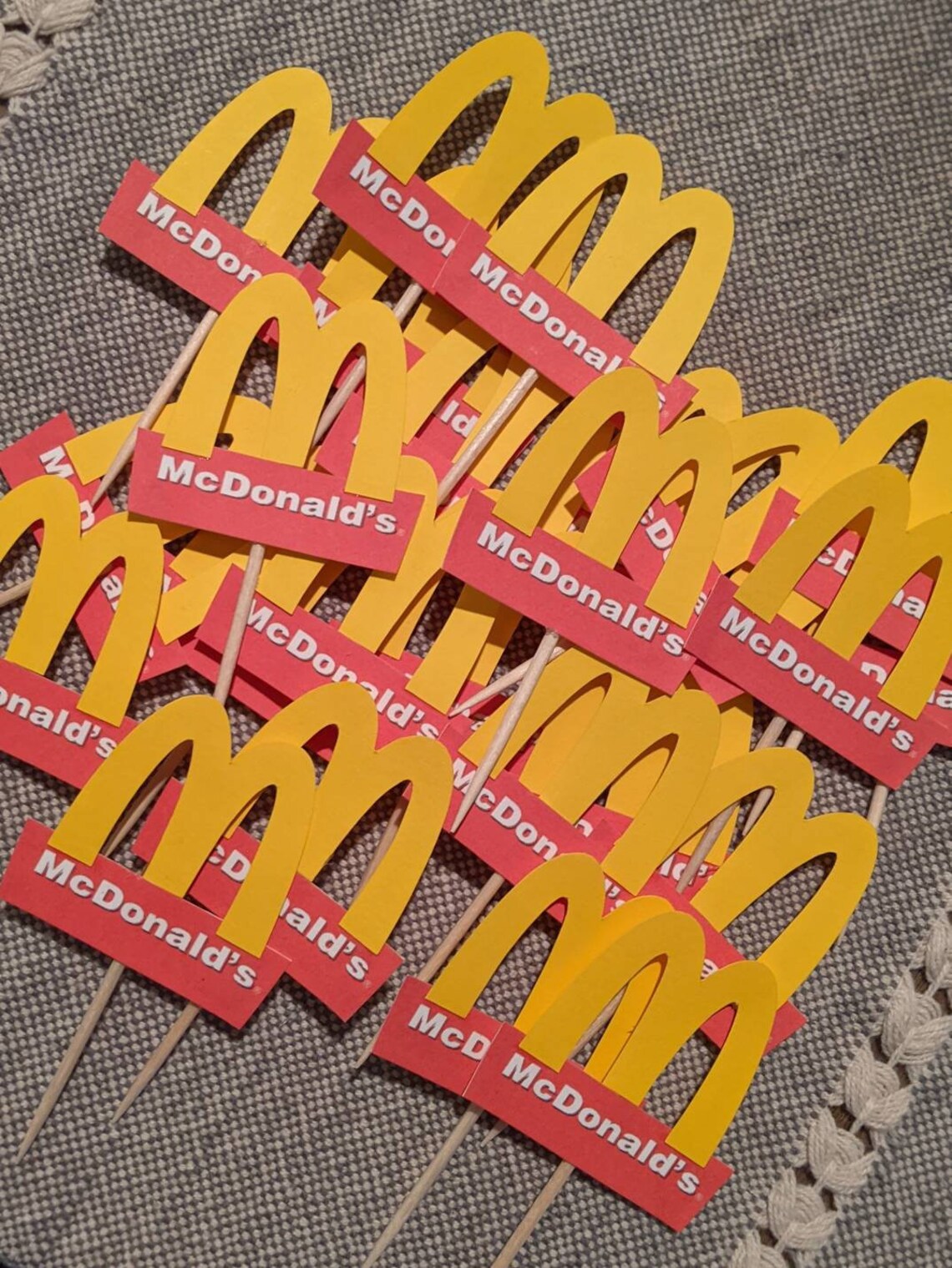 Mcdonald's Cupcake Toppers - Etsy Canada