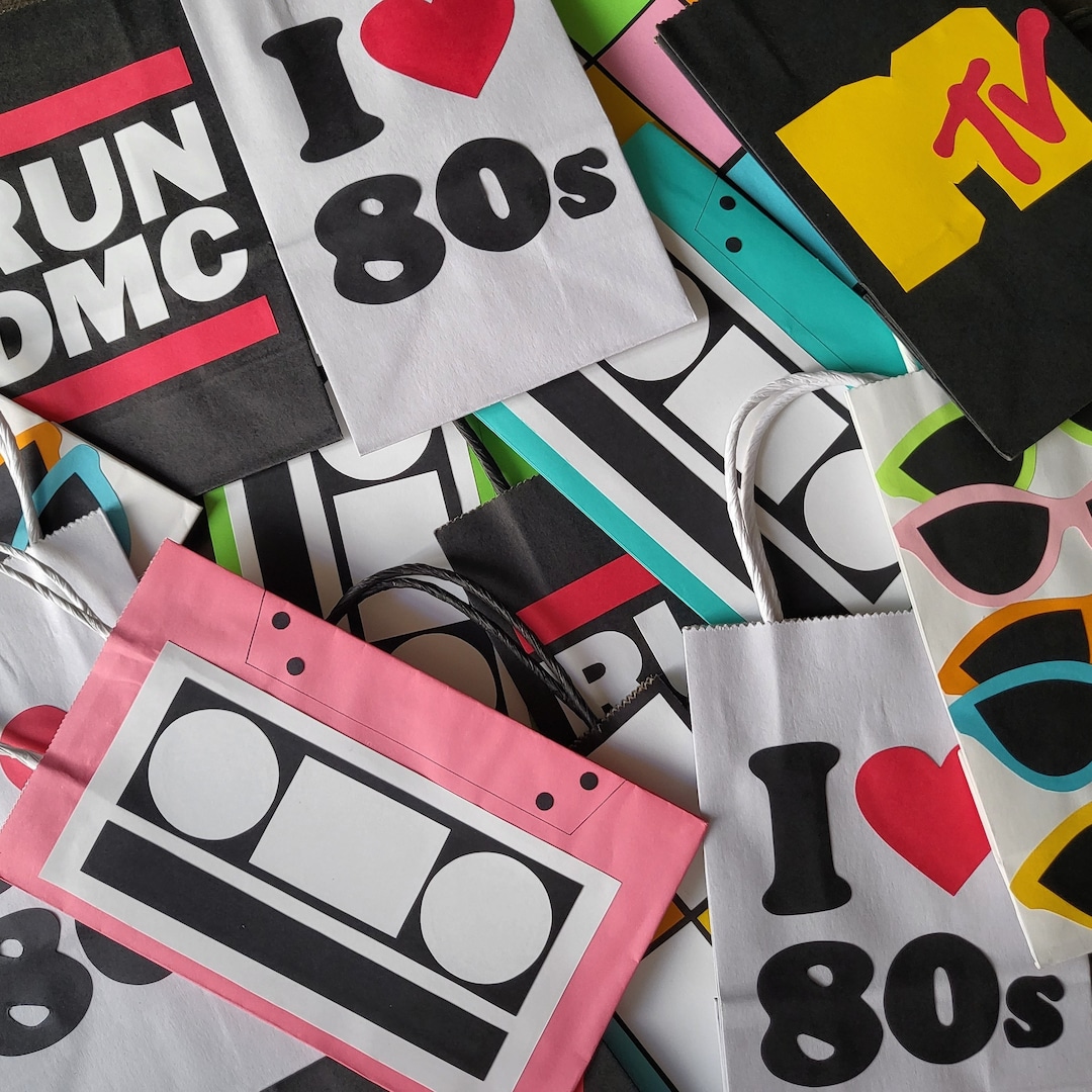 80s Theme Party Bags - Etsy