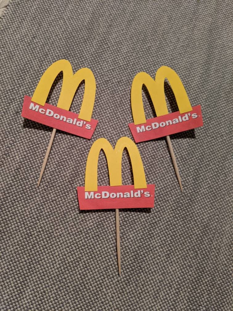 Mcdonald's Cupcake Toppers - Etsy Canada