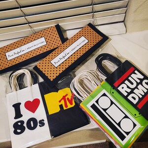 80s Theme Party Bags - Etsy