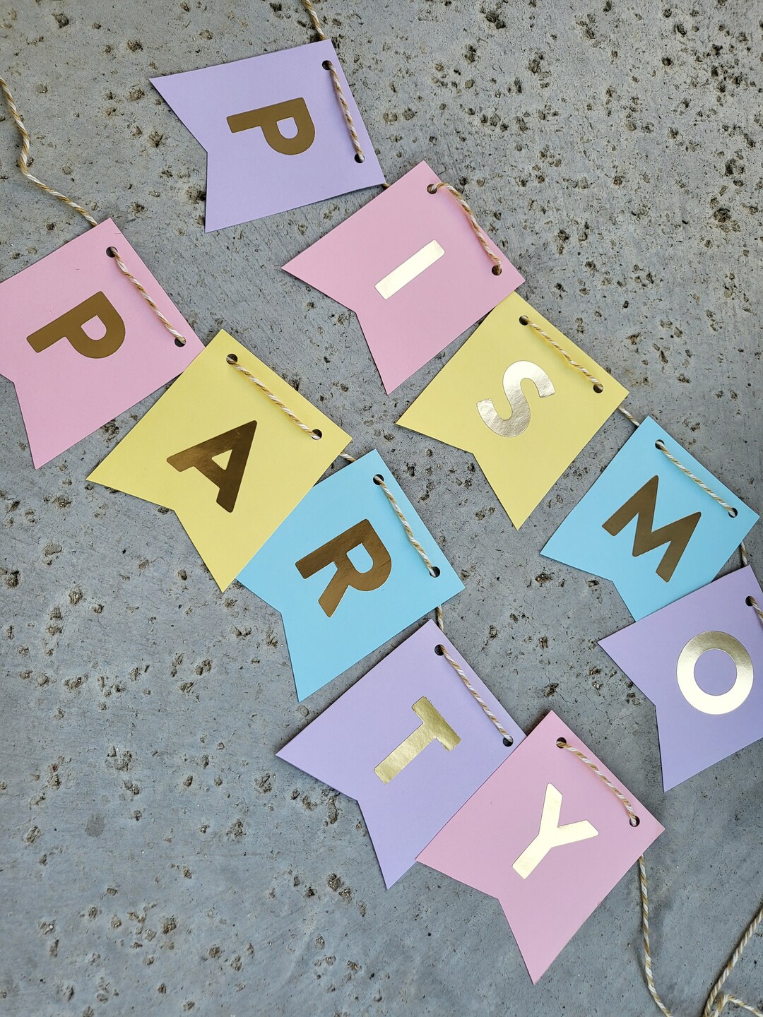 Pastel Party Banner - Etsy