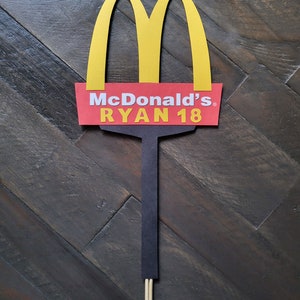 Mcdonald's Cake Topper - Etsy