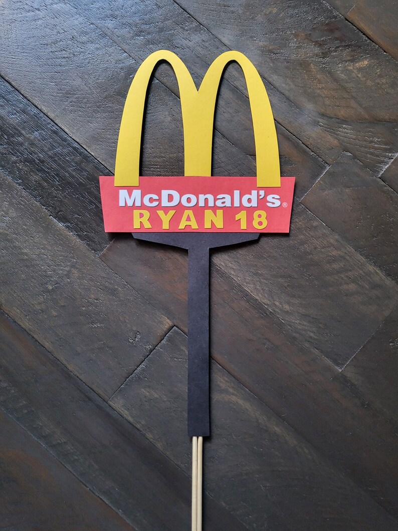 Mcdonald's Cake Topper - Etsy