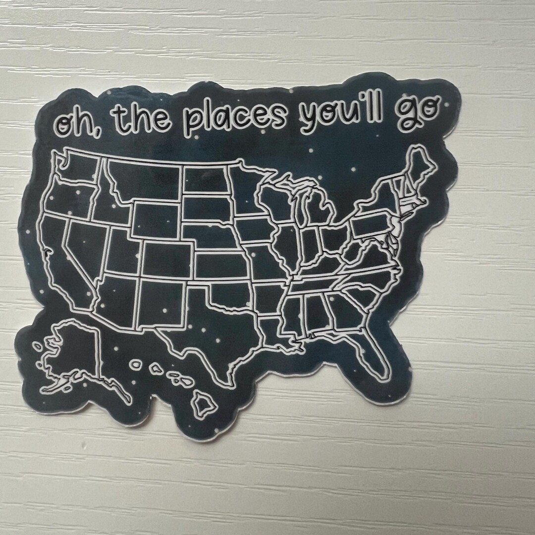 Oh, the Places You’ll Go Vinyl Sticker - Etsy