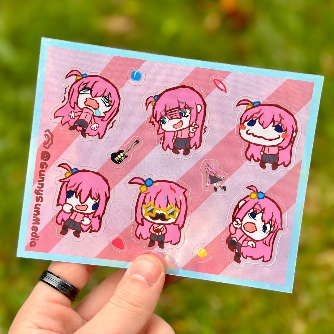 Bocchi Sticker Sheet | Bocchi the Rock! - Etsy