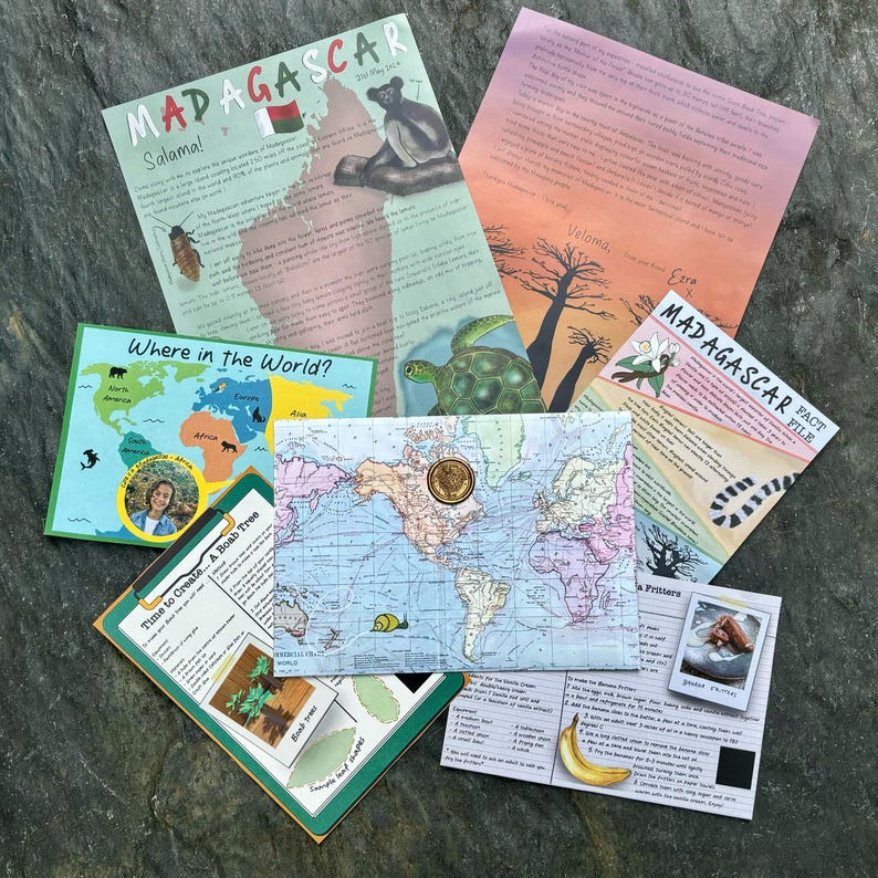 Digital Version of Madagascar Letter From Future Explorers' Club - Etsy
