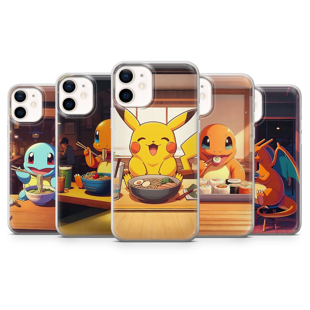 Pokemon Phone Case Charmander Pikachu Cover for iPhone 15, 14, 13, 12 ...