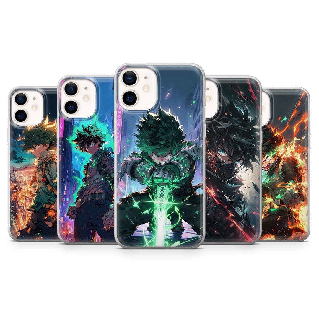 My Hero Academia Phone Case Deku Cosplay Cover for iPhone 15,14,13,12 ...