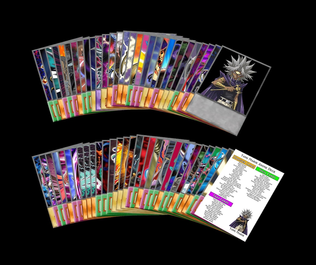 Yami Marik Deck Orica Anime Cards 60 Cards - Etsy