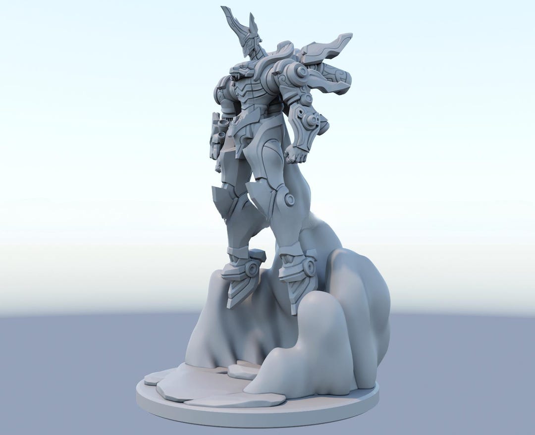 Lol Sett Figurine Statue (mecha Kingdom Skin) – League of Legends ...