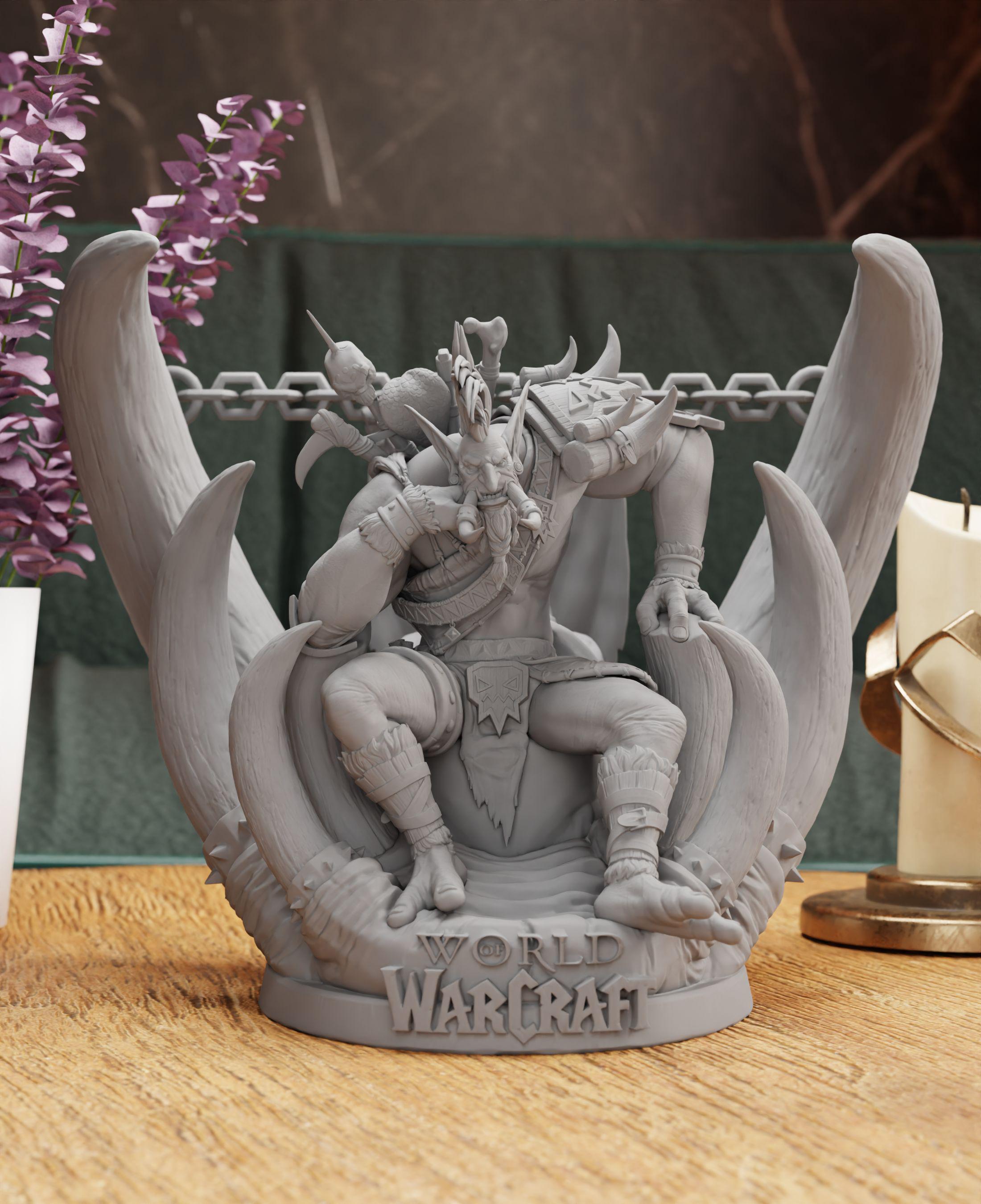 Vol'jin Figurine Statue, World of Warcraft Character, Leader of the ...