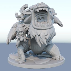 Lol Nunu and Willump Figurine Statue – League of Legends Figure | Boy ...